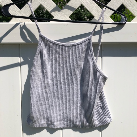 Forever 21 | Tops | Light Grey Ribbed Crop Top | Poshmark